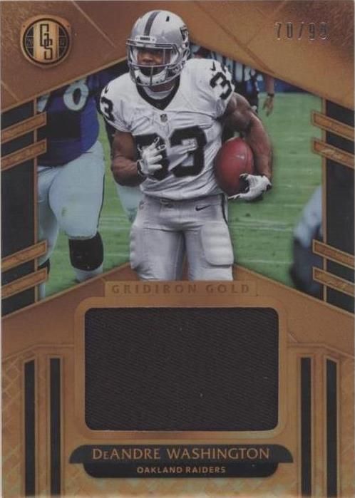 2017 Panini Gold Standard - Gridiron Gold Relics DeAndre Washington #24 ...
