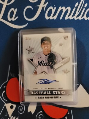 2022 Topps Series 1 Zach Thompson Baseball Stars Rookie Auto #BSA-ZT ...