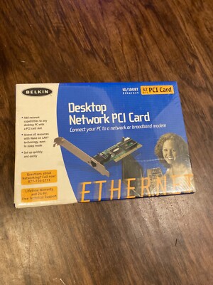 Belkin Desktop Network PCI Card Ethernet LAN Adapter 10/100M F5D5000 | eBay
