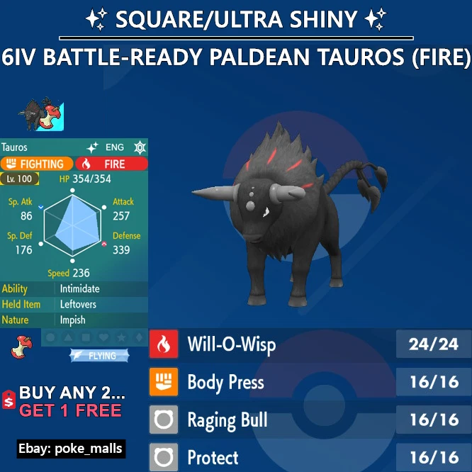 Pokemon Tauros Shiny