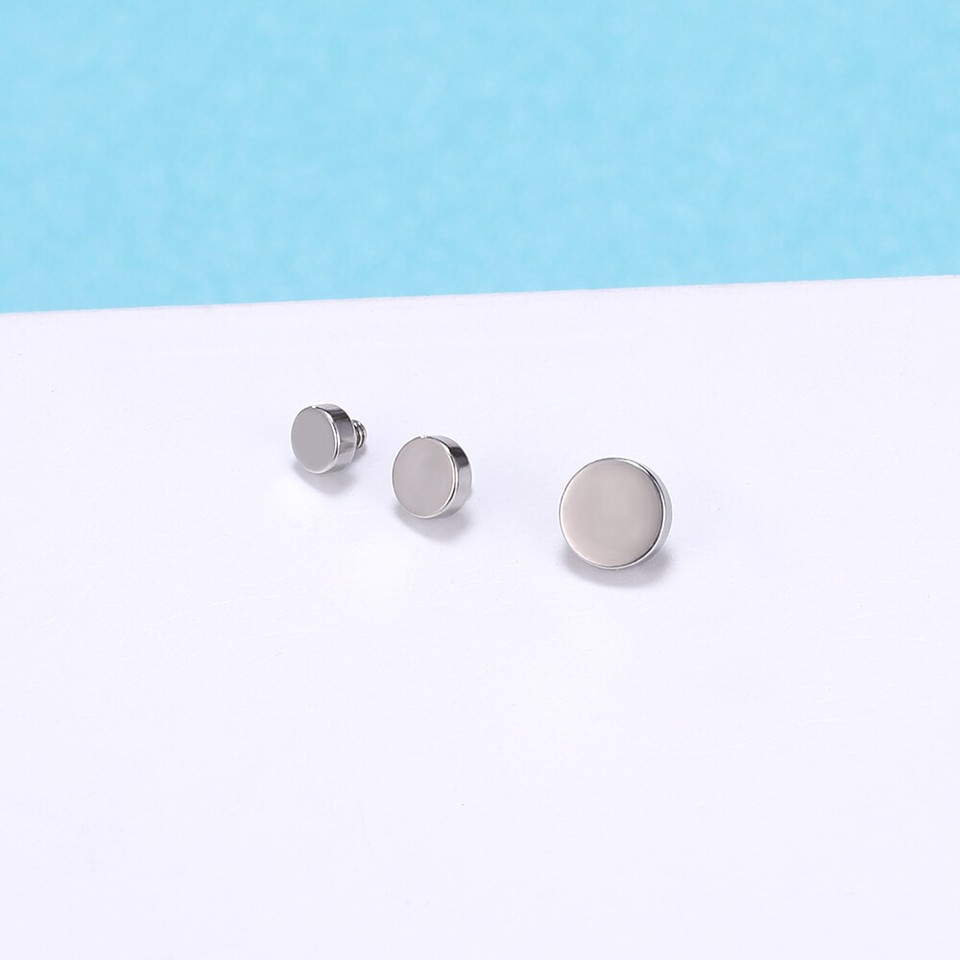 1 PC Stainless Steel Dermal Anchor CZ Top Skin Diver Bases Micro Dermal ...