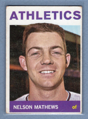 1964 Topps #366 Nelson Mathews (a) VG GO441 | eBay