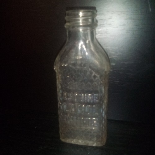 Esquire Lanol White Vintage Bottle, Shoe Polish Liquid 3 oz. 5.5" Cool ...