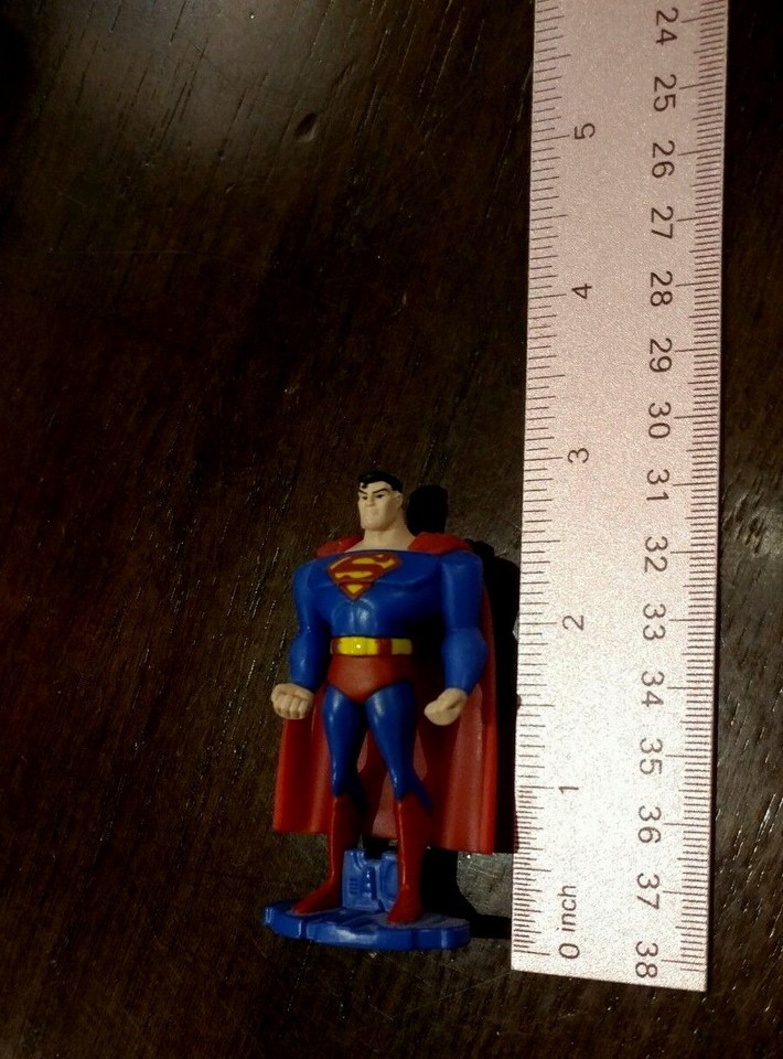 SUPERMAN Figurine Mini Maquette Metal Justice League Unlimited Animated ...