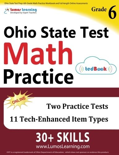 OHIO STATE TEST PREP: 6TH GRADE MATH PRACTICE WORKBOOK AND By Lumos ...