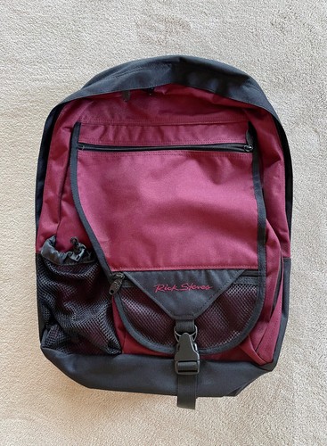 Rick Steves Convertible Backpack Bag Travel Carry On Red/Black Large | eBay