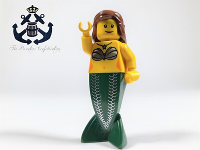 LEGO Minifigure 2000s Pirates Mermaid - Silver Scales Tail & Star ...