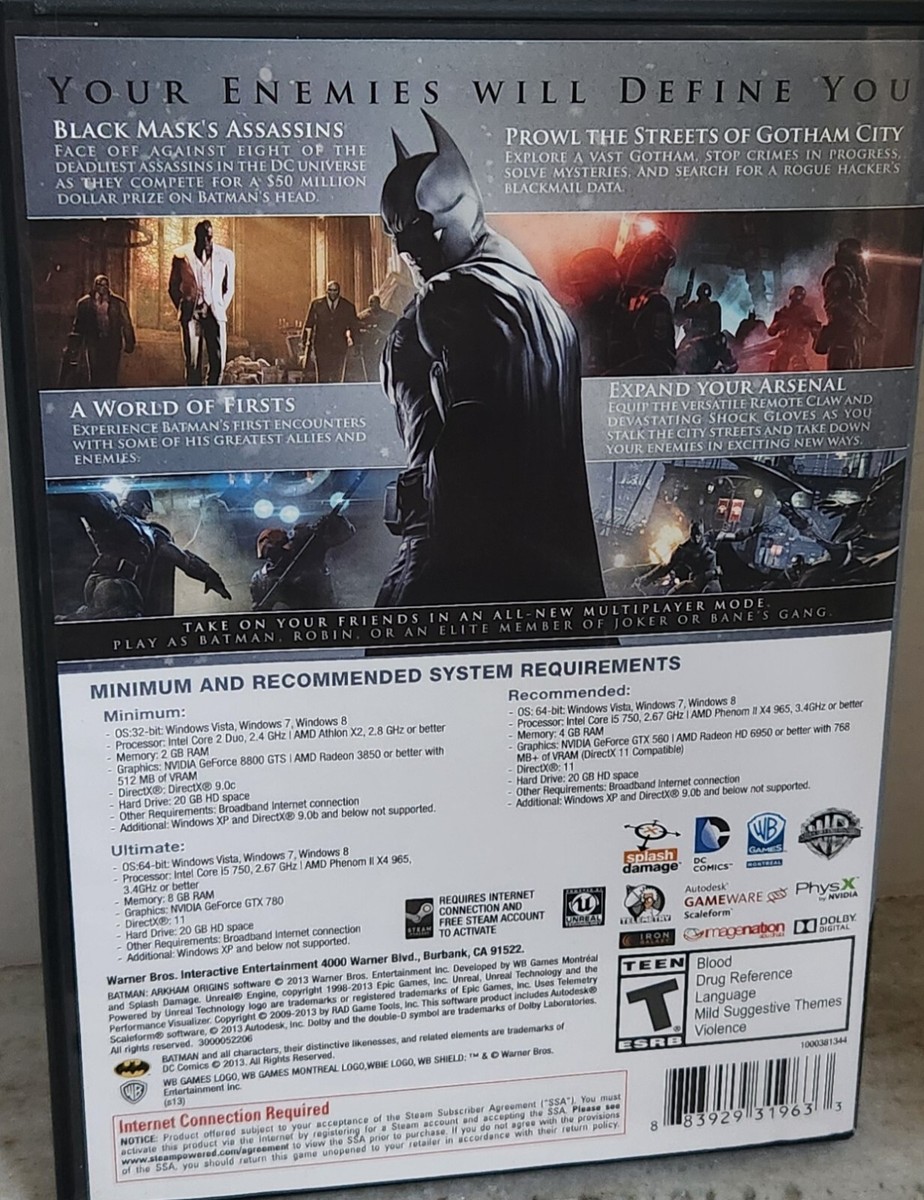 Arkham Origins Enigma Arkham Origins: Think Getting 240% On Knight Is