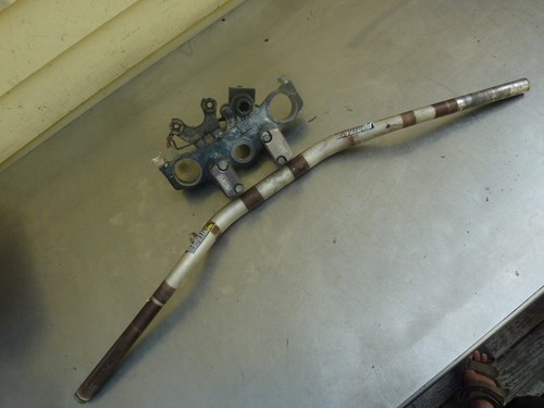 Bars top triple clamp fat bars & pro taper mounts XR650L 93-21 00 Honda ...