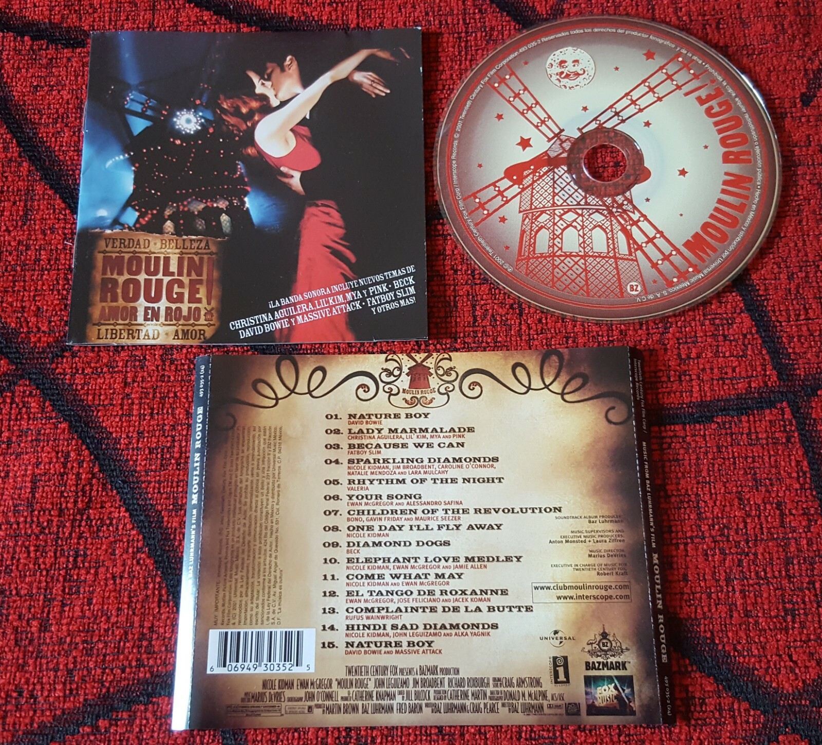 MOULIN ROUGE **Soundtrack** 2001 Mexico CD PINK CHRISTINA AGUILERA ...