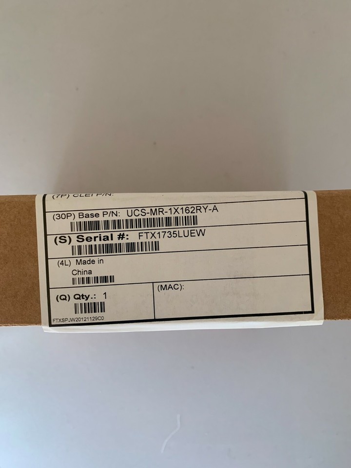 Nuovo NIB CISCO UCS-MR-1X162RY-A 16GB DDR3-1600-MHz Memoria | eBay