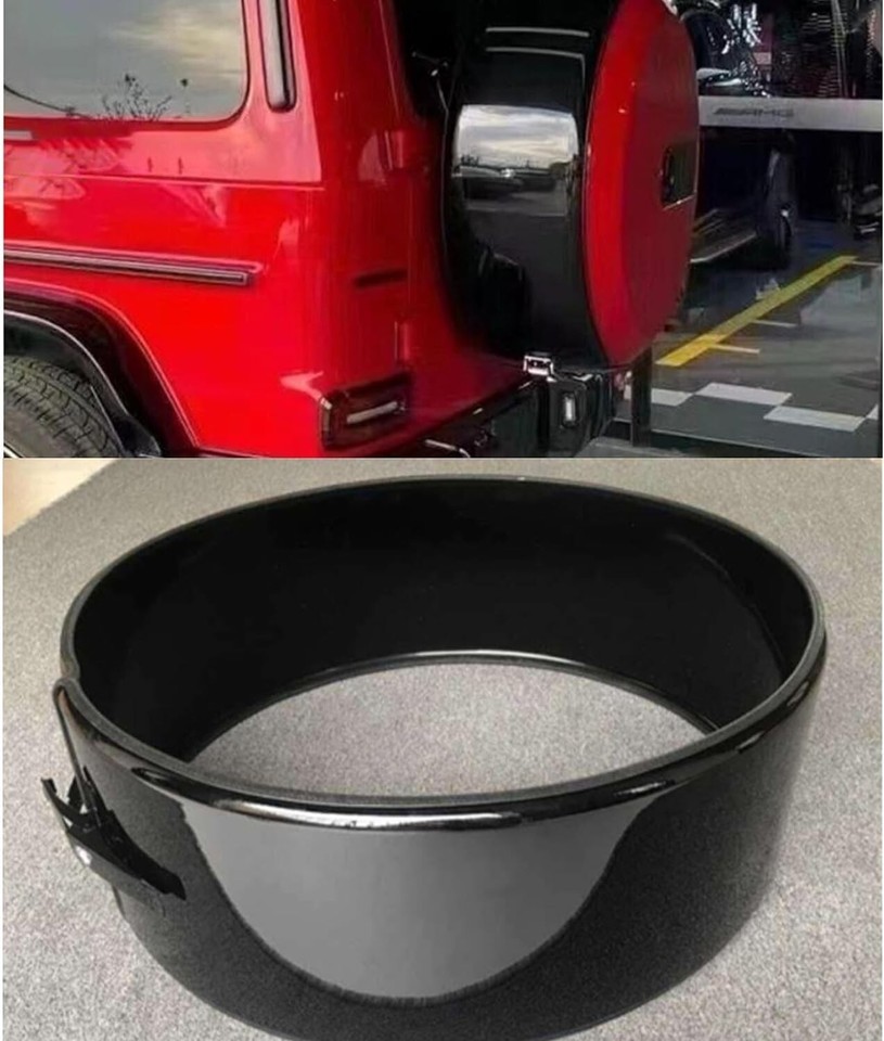 Black Spare Tire Ring Cover For Mercedes Benz G Wagon W463 W464 G500 ...