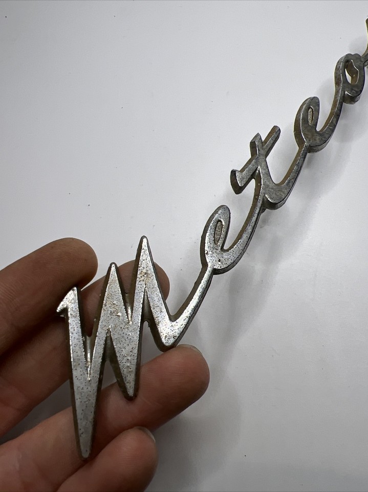 Vintage Mercury Meteor Sedan OEM Front Fender Meteor Script Emblem C3YB ...