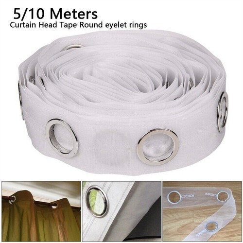 DIY Round Eyelet Rings Nylon Curtain Accessories New Punch Tape Curtain ...