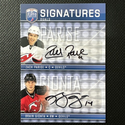 Zach Parise and Brian Gionta Be A Player Signatures Dual Auto | eBay