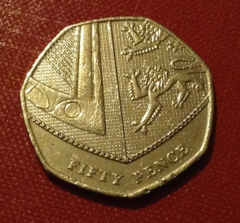 50p Fifty Pence Coins 1997-2025 - Britannia and 2017 Royal Shield ...