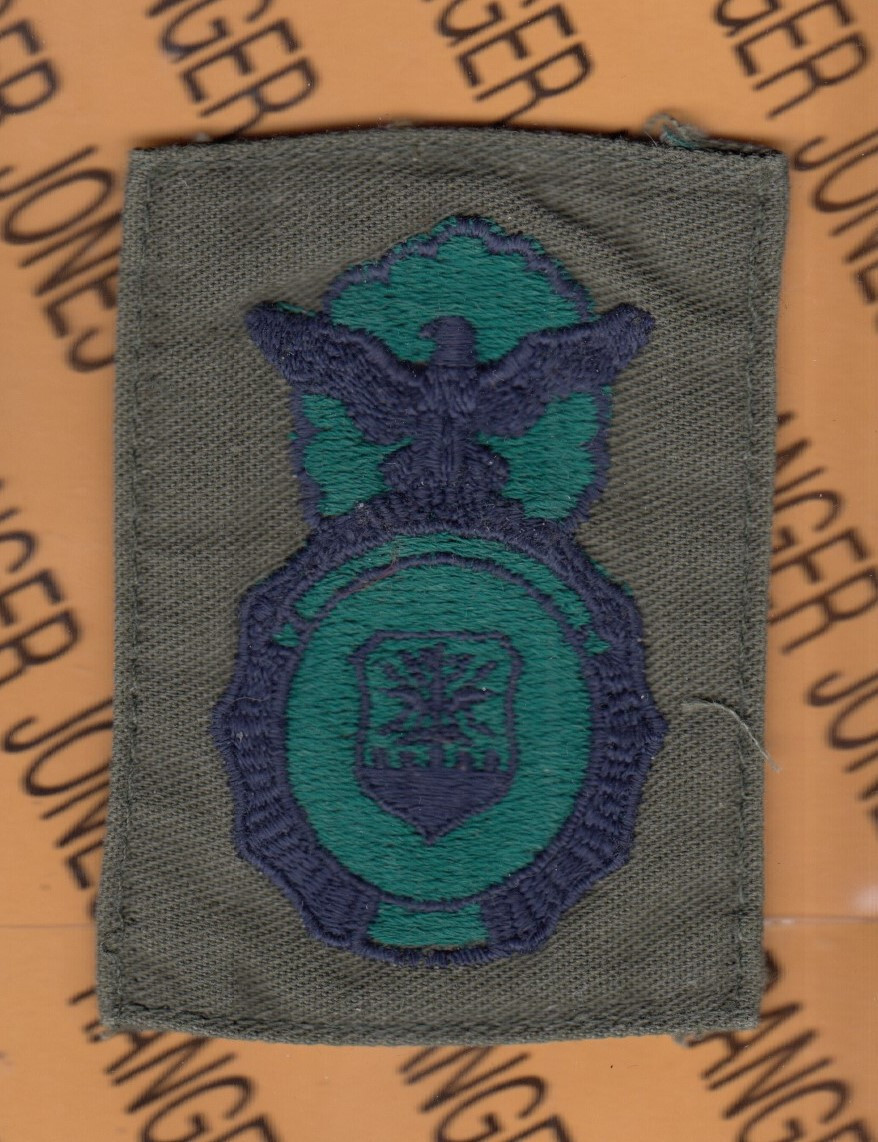 USAF SFS SPS Security Police Sq Force Protection OD Green BDU 3" pocket ...
