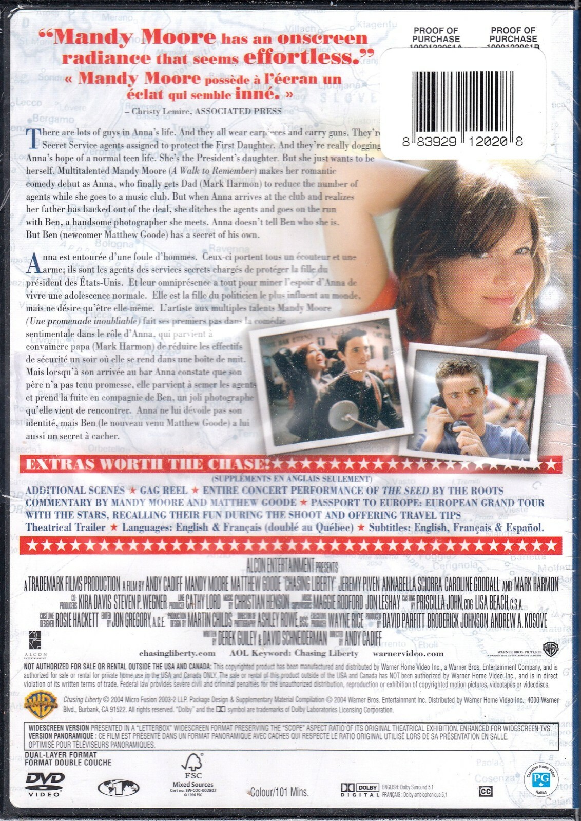 Chasing Liberty (DVD, 2011, Canadian French) for sale online | eBay