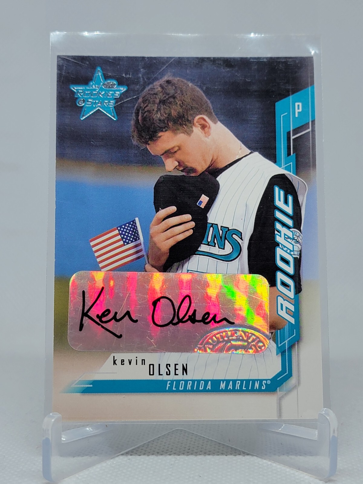 2001 Leaf Rookies and Stars Autographs Baseball Card #234 Kevin Olsen ...