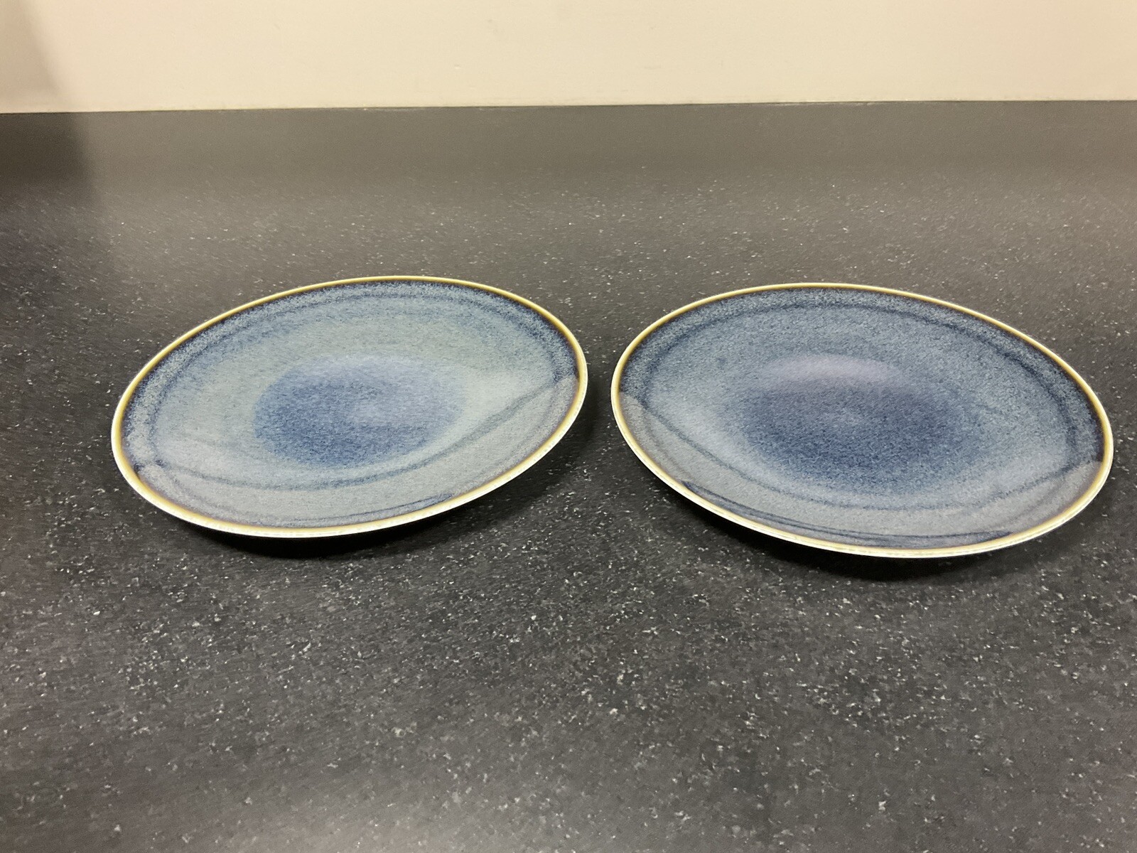 Royal Crown Derby Art Glaze Clouded Smoke Salad Plate Set of 2 NEW no ...