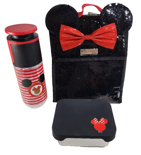 DISNEY ZAK DESIGNS MINNIE MOUSE KIDS LUNCH BAG / DRINK BOTTLE / LUNCH ...
