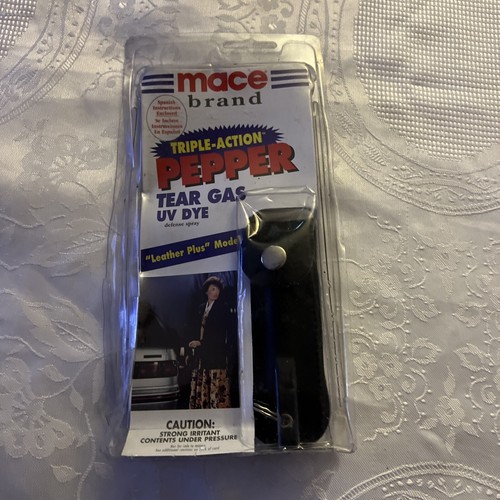 Mace Triple Action Pepper Spray Defense Spray OC Pepper Tear Gas UV DYE ...