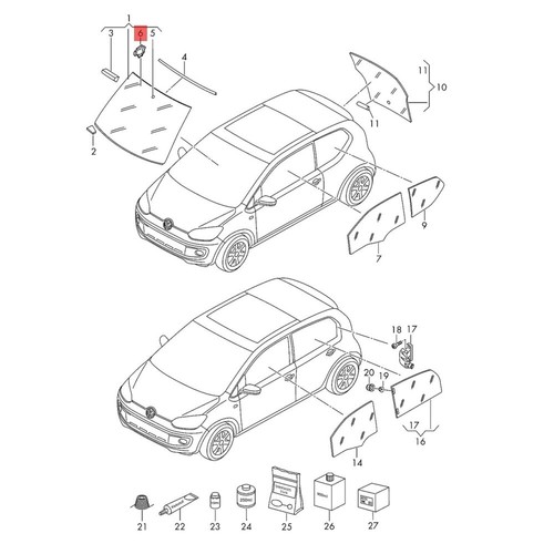 4M0845543 Car Rain Sensor Bracket For Audi A3 Q3 A5 Q5 VW Golf MK7 ...