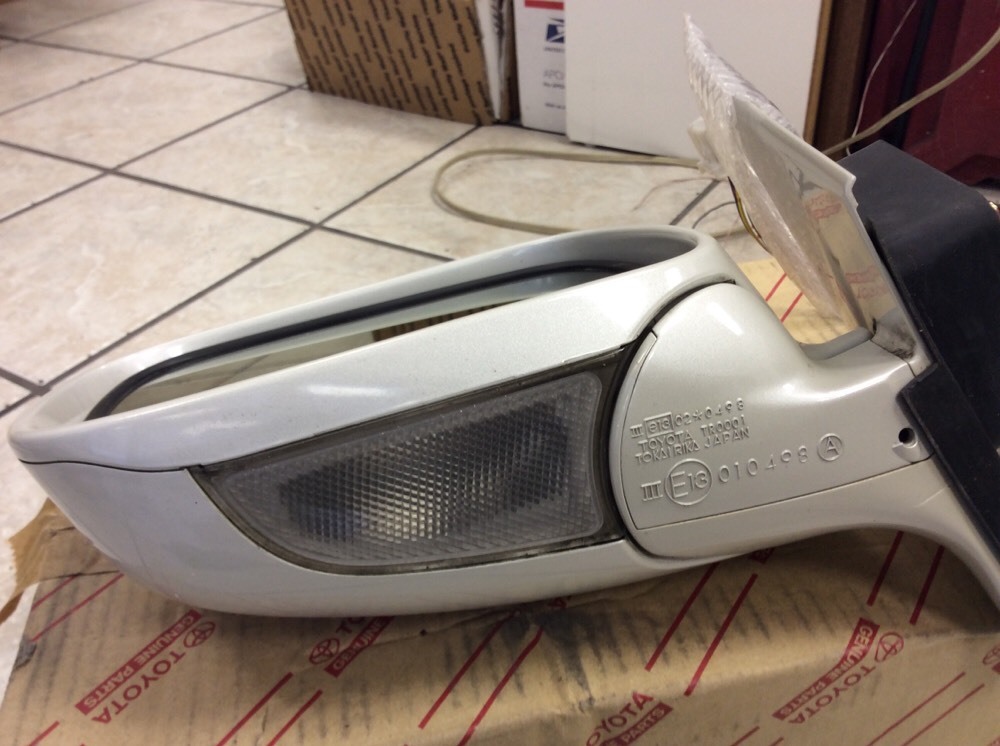 OEM Lexus Ls430 Left Driver Side Mirror Missing Glass Black Scratches ...