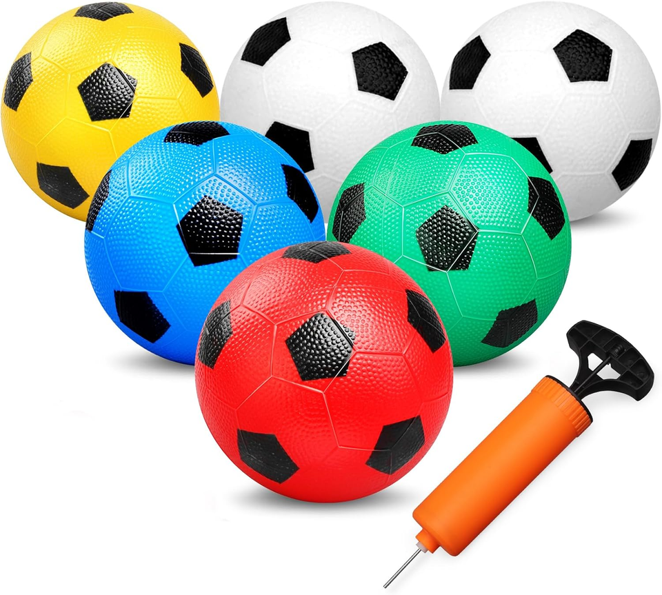 6 Inch Mini Soccer Balls for Kids Toddler, Small Soccer for Mini Goal ...
