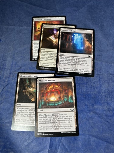 Tri Fetch Lands - Set of 5 - MTG Streets of New Capenna - Trilands - NM ...