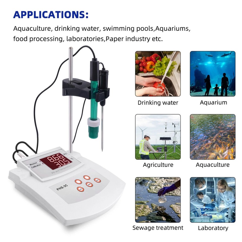 Benchtop Lab PH Meter Automatic Calibration Laboratory PH Meter For ...