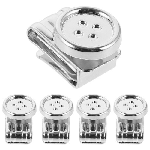 5 Pcs Suspender Clip Button Suspenders for Men Formal Man Metal Buttons ...