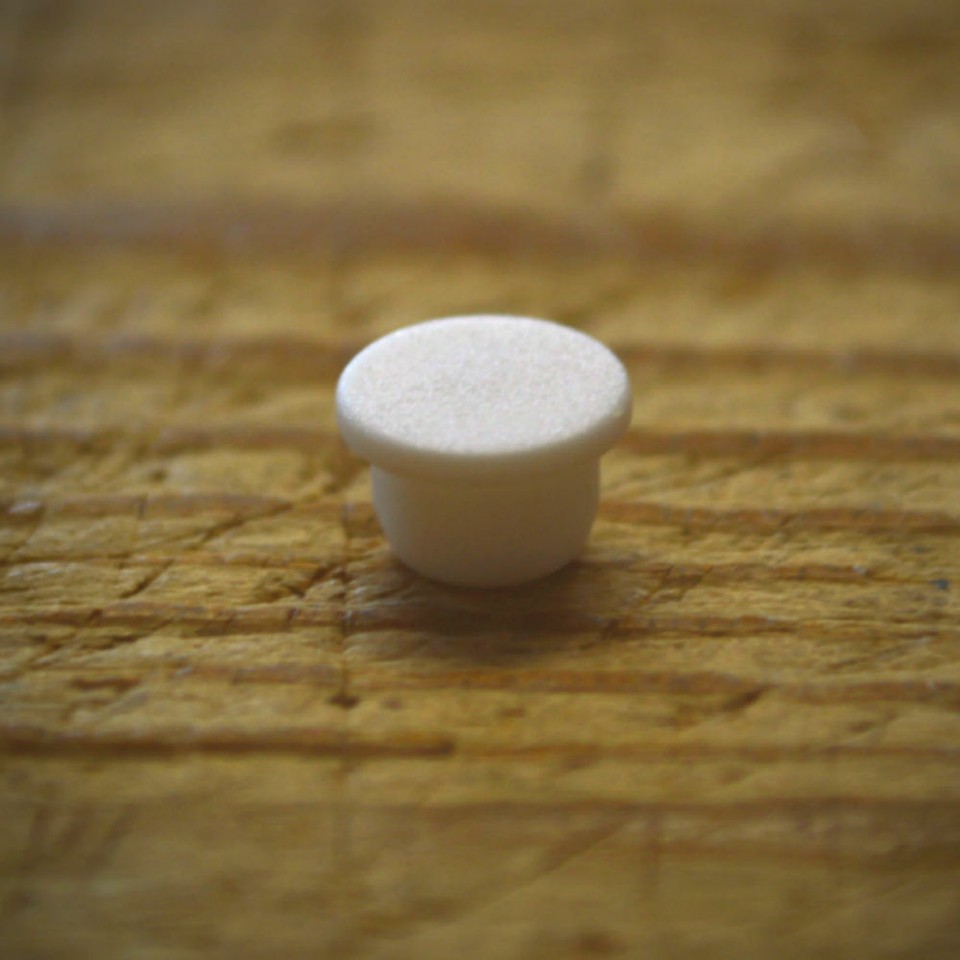 White Plastic 6mm Hole Blanking Cover Caps - For 6mm Dia. Holes + | eBay UK