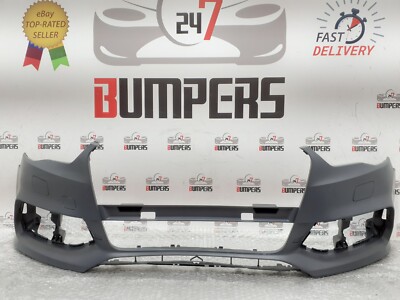 AUDI A3 S3 2013 - 2016 S LINE OEM SALOON FRONT BUMPER WITH WASH JETS NO ...
