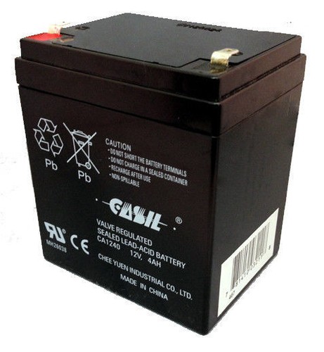 Casil Genuine CA1240 12V 4Ah SLA Alarm Battery CA-1240 Honeywell ADT ...