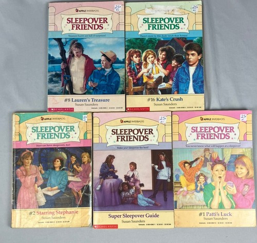 Vintage 80s 90s Sleepover Friends Books Susan Saunders Lot Of 5 ...