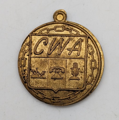 Vtg CWA Communications Workers of America Union Bastian Bro Brass Token Coin Tag | eBay