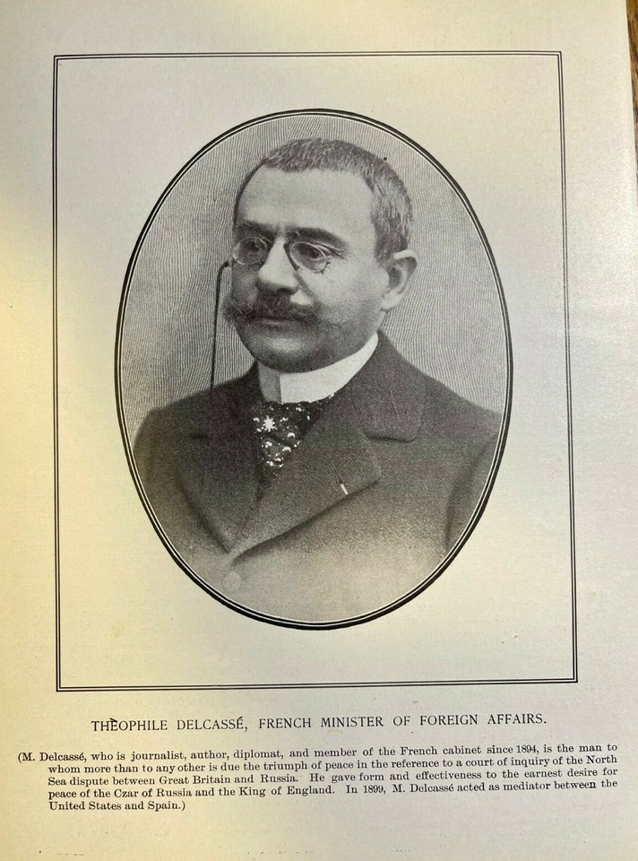 1904 Vintage Illustration Theophile Delcasse French Minister of Foreign ...
