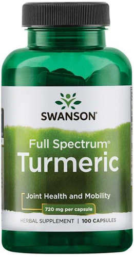 TURMERIC (Curcuma longa) (Rhizome) 720 mg 100 Capsules, Joint Health ...