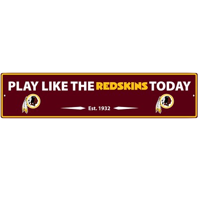 Washington Redskins Metal Street Sign Wall Plaque Licensed NFL Football ...