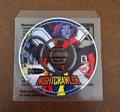 Burger King 2001 X-Men Nightcrawler CD-Rom Vintage | eBay