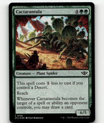 FOIL - MTG Cactarantula 158 - Outlaws of Thunder Junction | eBay