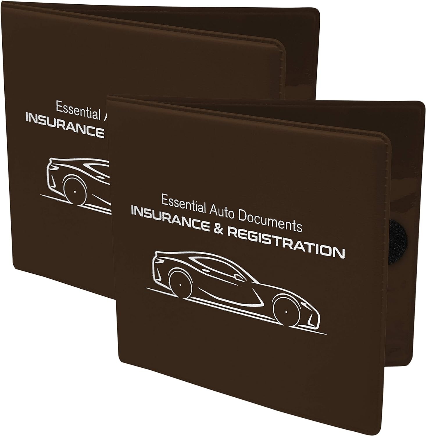 2 Pack Car Insurance and Registration Card Holder Premium Wallet for ...