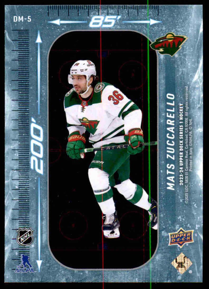 2023-24 Upper Deck #DM-5 Mats Zuccarello 200' x 85' | eBay