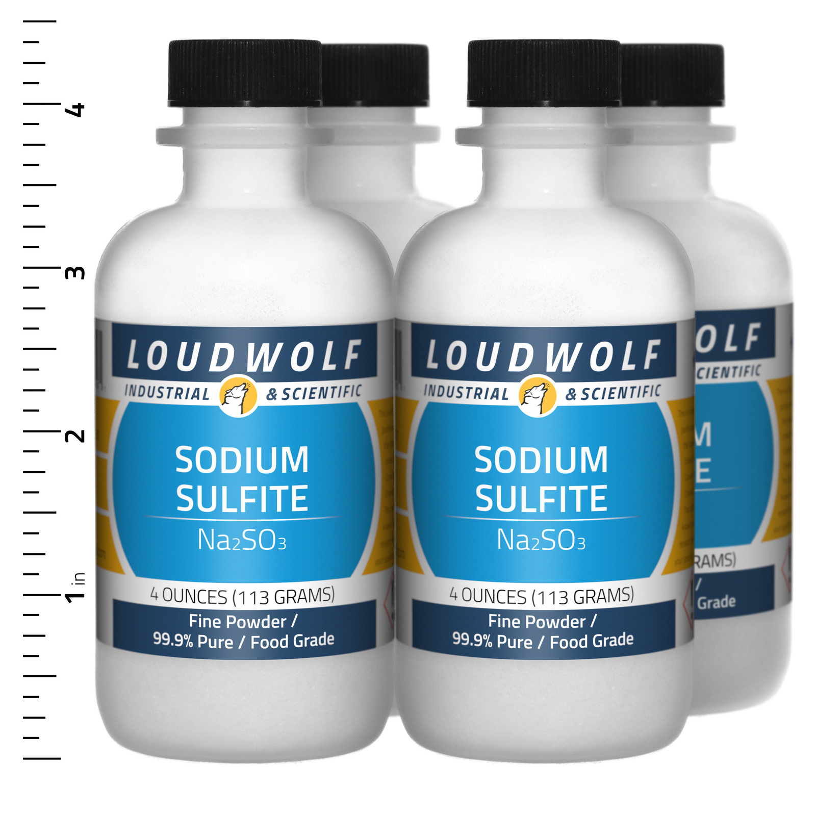 Sodium Sulfite 1 lb Total (4 Bottles) Food Grade Fine Powder USA SELLER ...