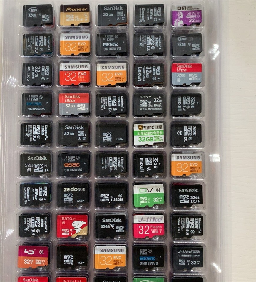 (LOT) 2/5/10/20Pcs 32GB 64GB 128GB 256GB TF SD Cards Storage Flash ...