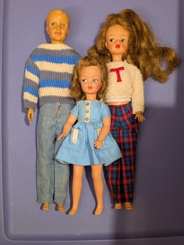 1960s Vintage Ideal Tammy, Bud, & Pepper 3 TLC doll Lot - Great for ...