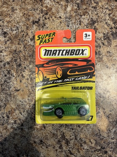 Vintage Matchbox 1993 Superfast #27 Green Tailgator 1:64 Alligator Car ...