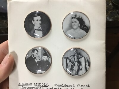 Abraham Lincoln Commemorative Button Set. Four buttons signed | eBay