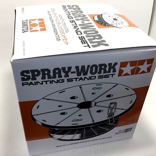 TAMIYA SPRAY-WORK PAINTING STAND SET ( Body stand & Turntable ) 74522 ...